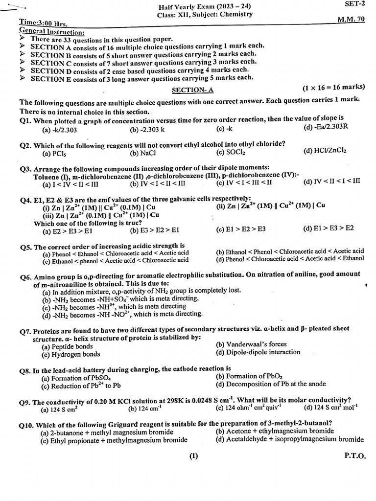 12 chem set 2 | PDF