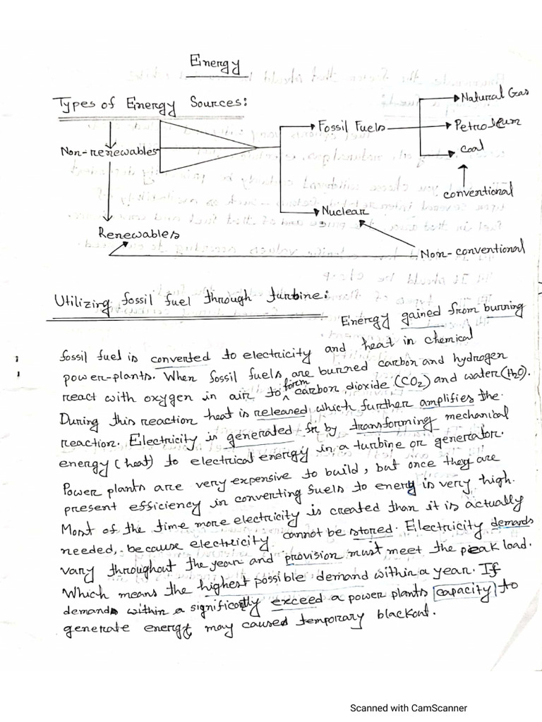 Energy Hand Note | PDF