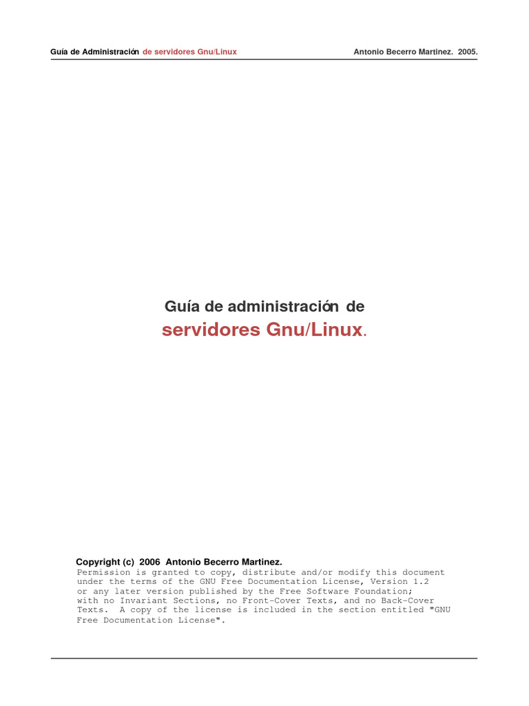 Administracion de Servidores Linux | PDF