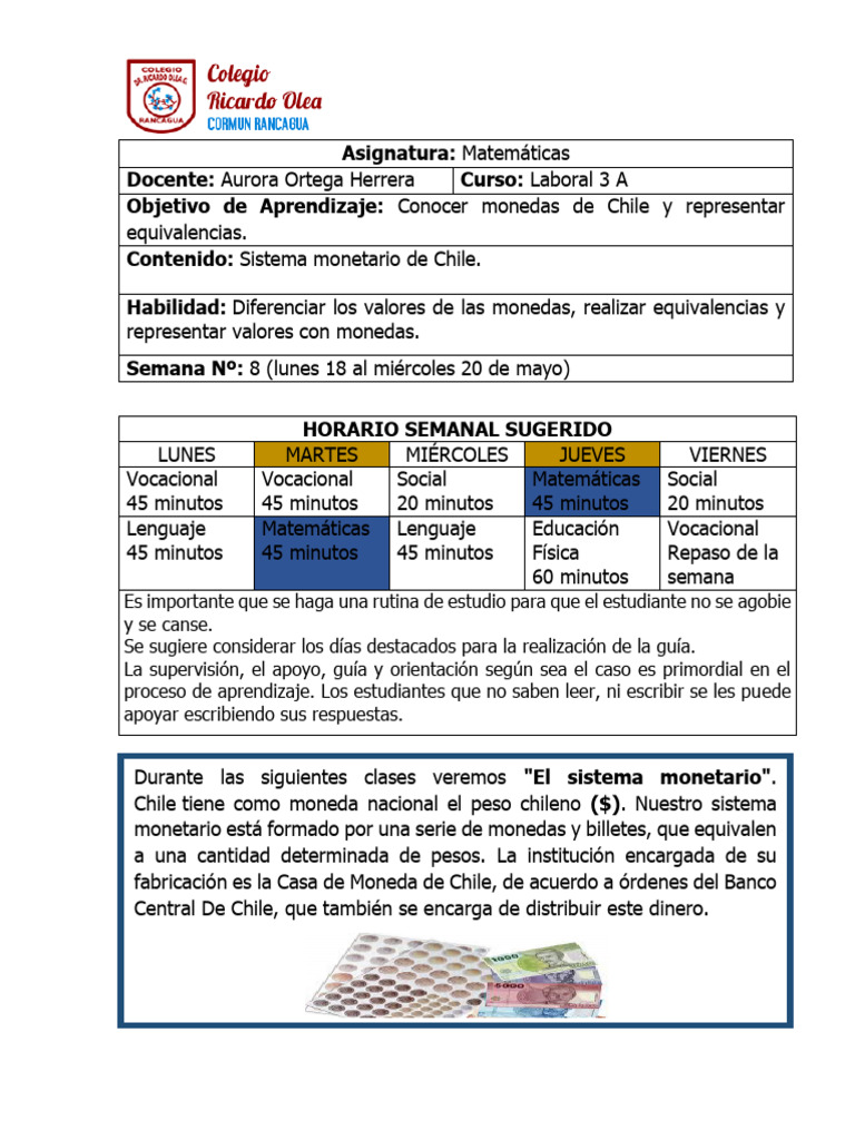 Guia Monedas 3 Basico | PDF | Dinero | Monedas