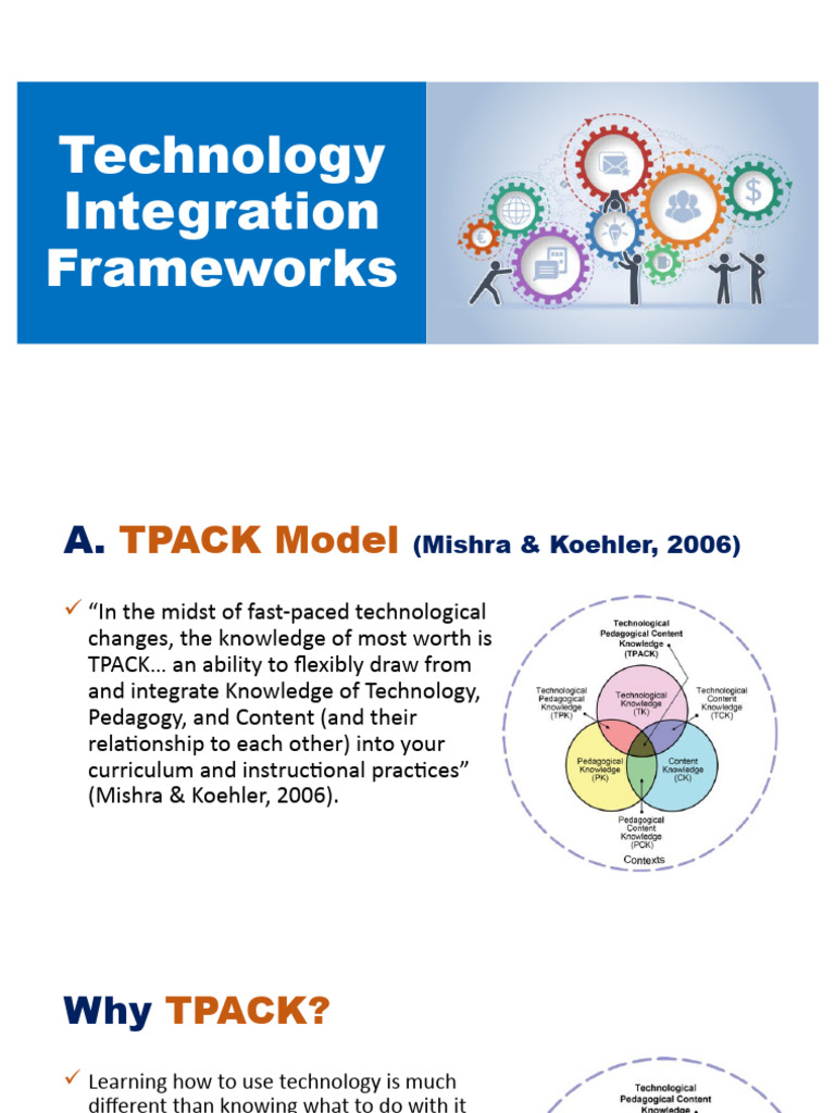 Lesson 6 - Technology Integration Frameworks | PDF