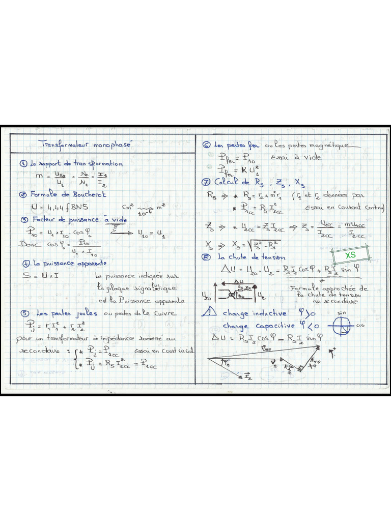 Résumé Transformateur 1 | PDF