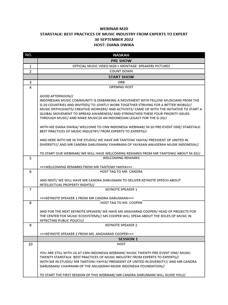 Naskah M20 | PDF | Indonesia