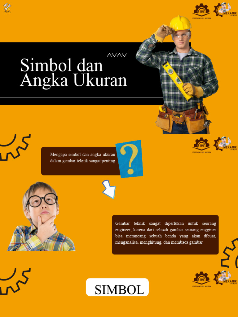 Simbol dan Ukuran dalam Gambar Teknik | PDF