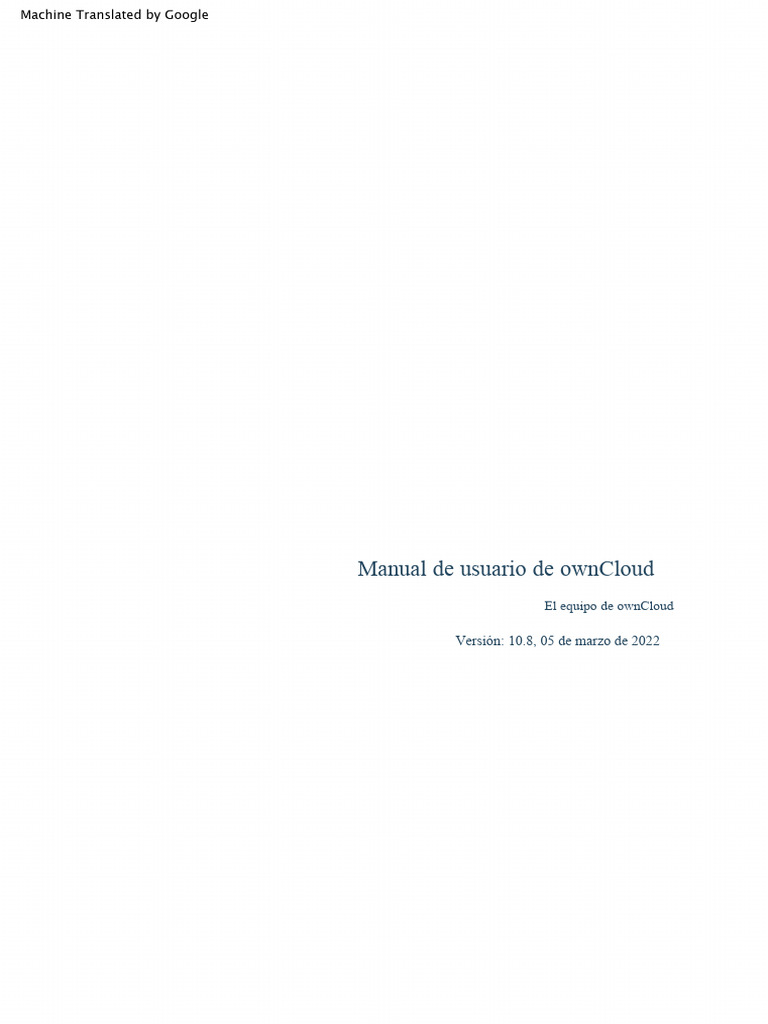 10.8 Owncloud User Manual | PDF | Archivo de computadora | Contraseña