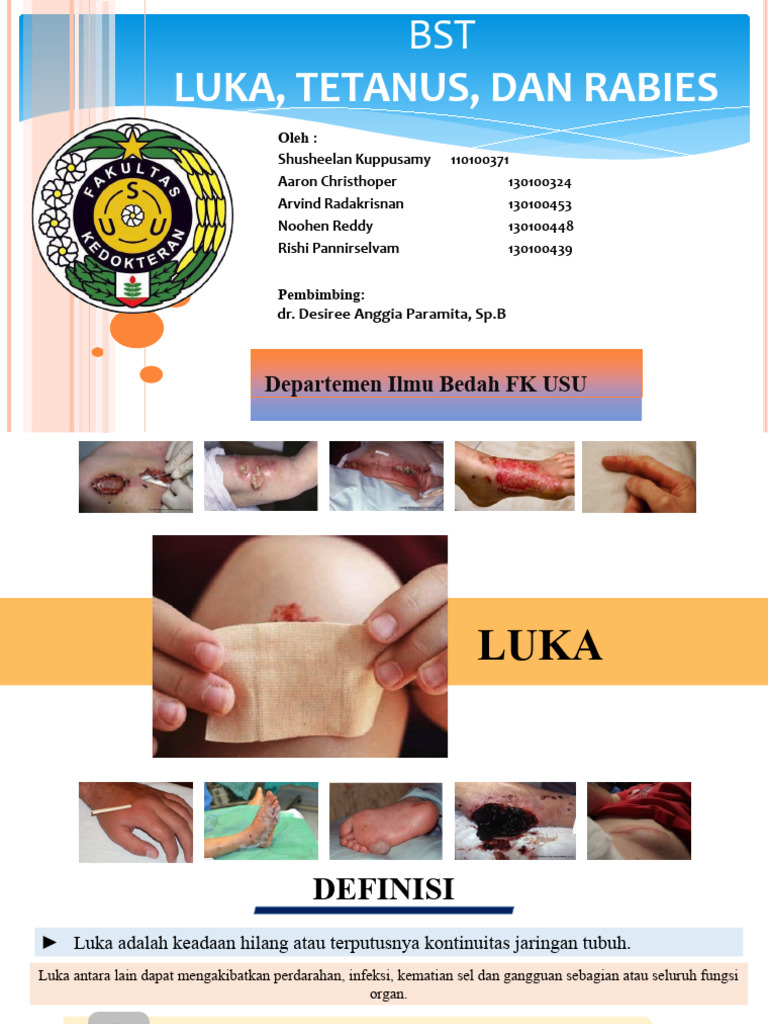 Bst Luka, Tetanus, Dan Rabies - Dr.desiree | PDF