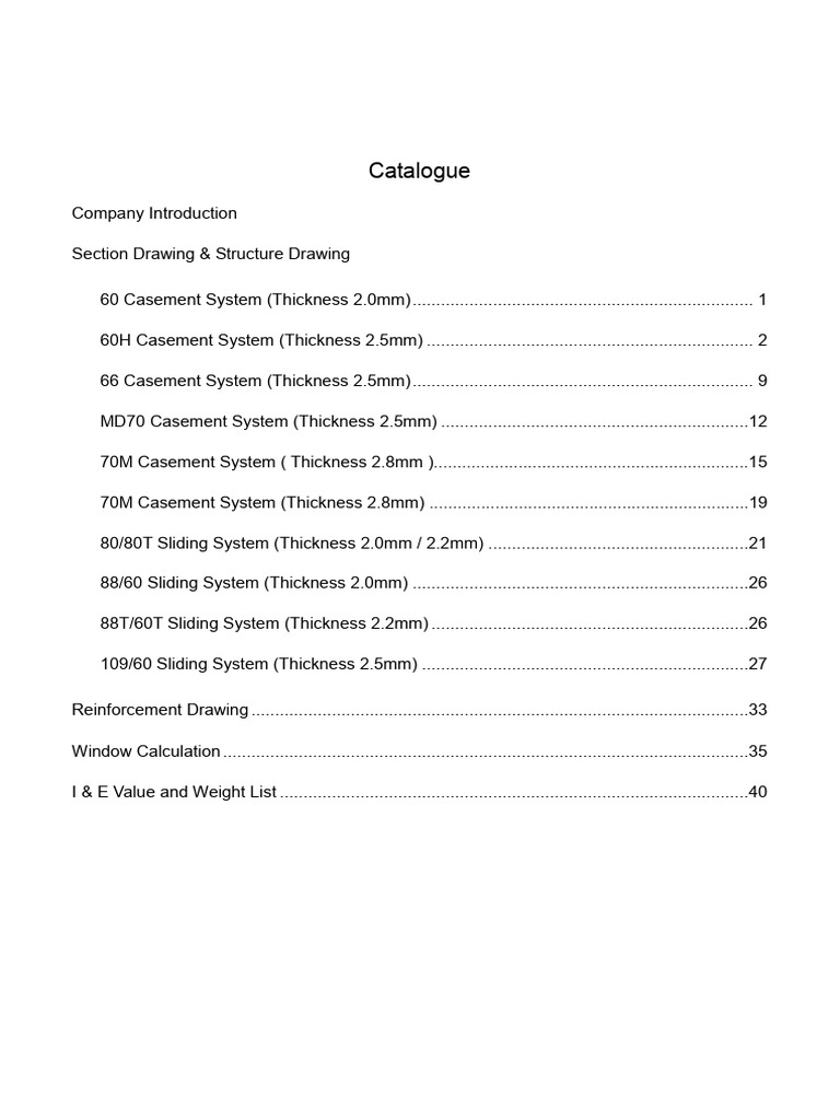 Kinbon Upvc Catalogue (Dragged) | PDF