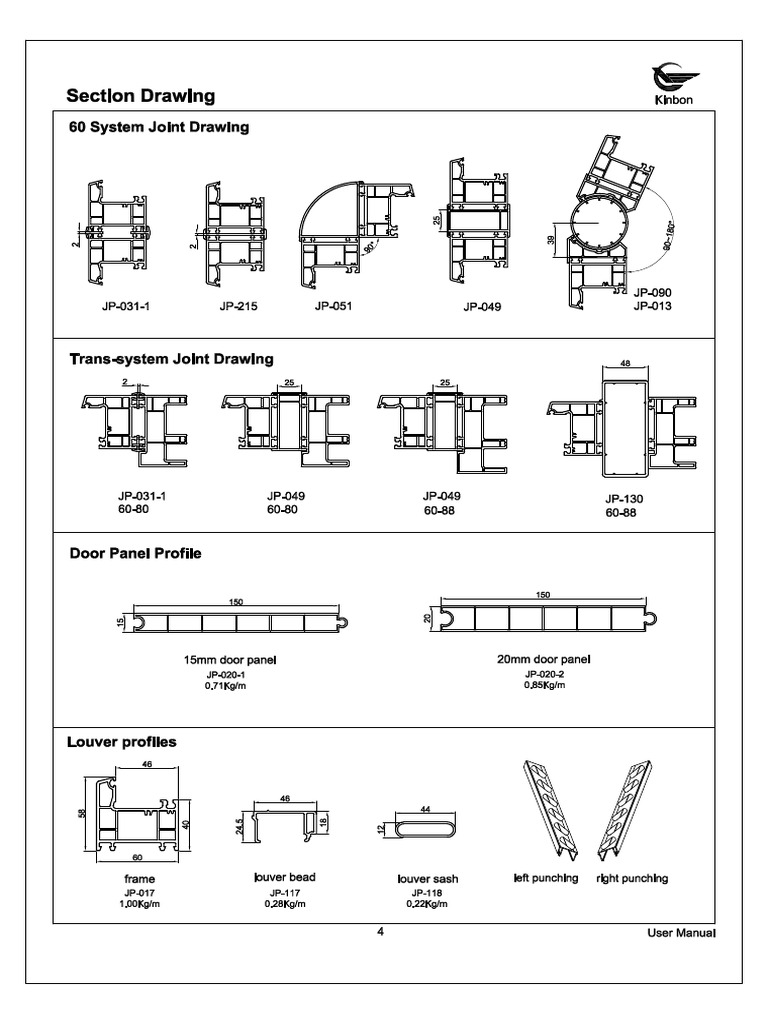 Kinbon Upvc Catalogue (Dragged) 5 | PDF
