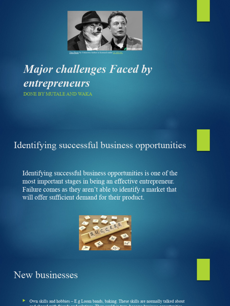 Major Challenges Faced by Entrepreneurs | PDF | Entrepreneurship | Banks