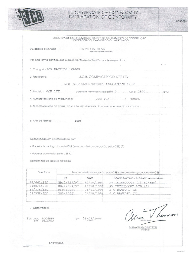 Certificado CE PDF | PDF
