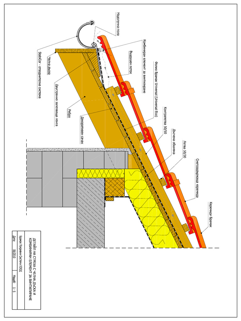 Detail Na Strekha S Komb Element Za Ventilirane | PDF