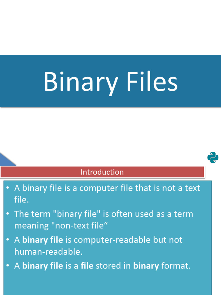 Binary Files | PDF | Computer File | File Format Binary Files | PDF | Computer File | File Format