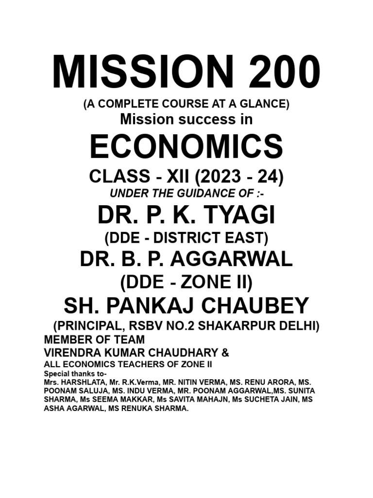 Mission 200 | PDF | Gross Domestic Product | Money
