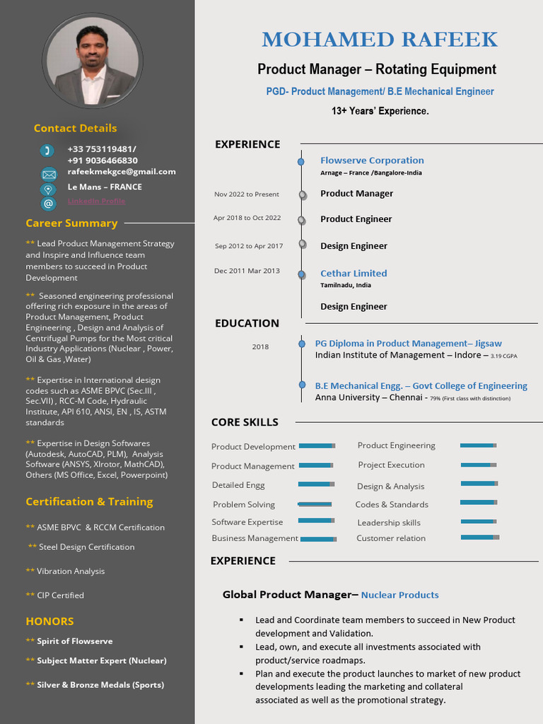 Mohamed Rafeek CV - 13+ Yrs Experience | PDF | Boiler | Engineering