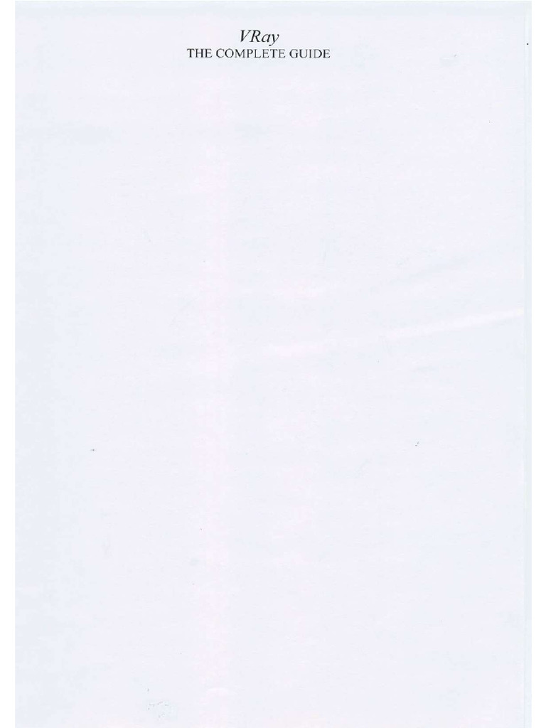 Francesco Legrenzi - VRay The Complete Guide - Compressed | PDF
