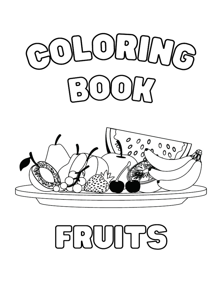 Fruits Coloring Book | PDF