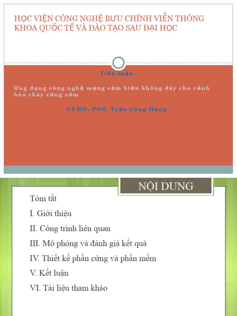 (123doc) Ung Dung Cong Nghe Cam Bien Mang Khong Day Cho Canh Bao Chay Rung Som | PDF