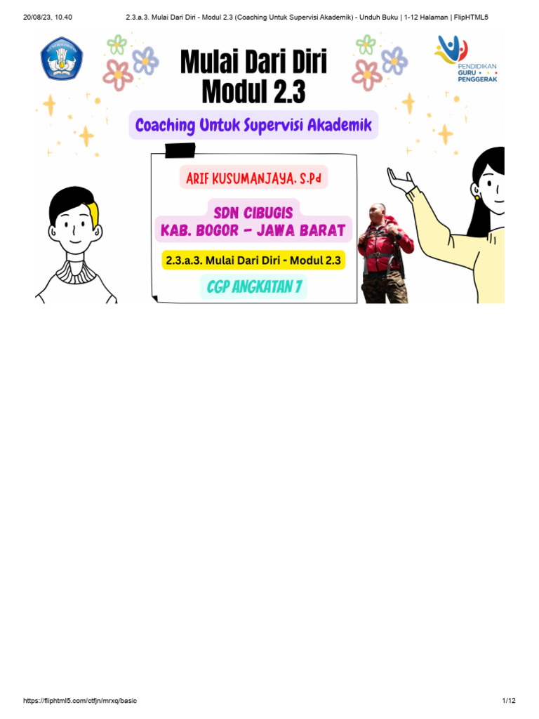 2.3.a.3. Mulai Dari Diri - Modul 2.3 (Coaching Untuk Supervisi Akademik) | PDF