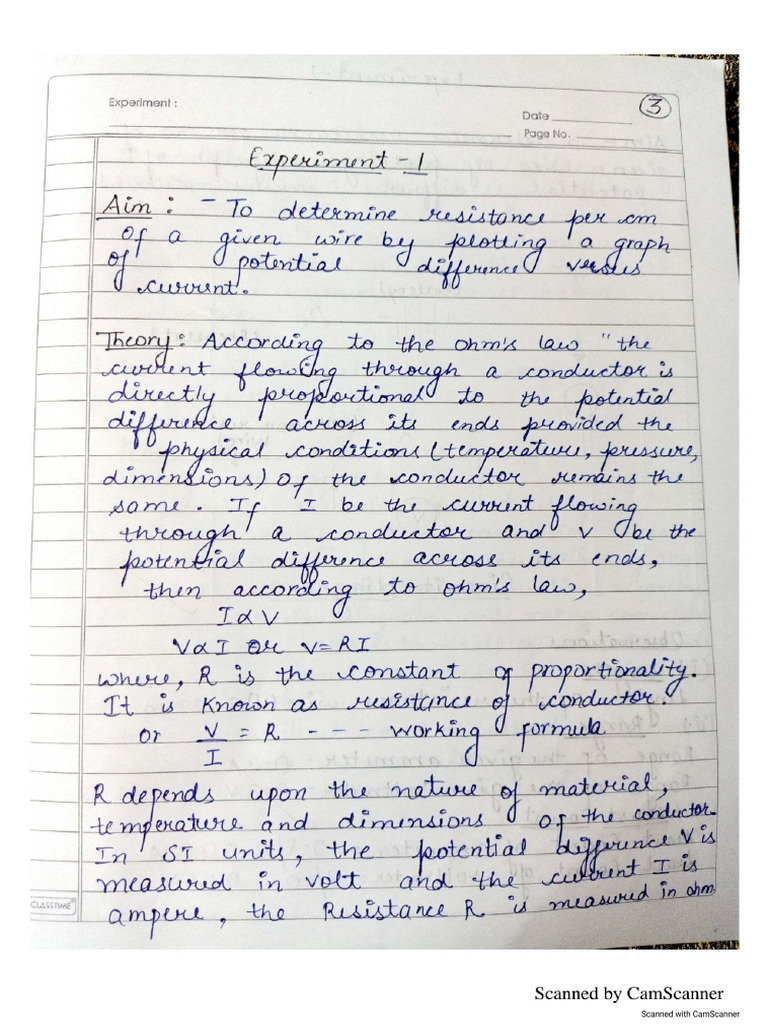 Physics Practical File Complete PDF-1 | PDF