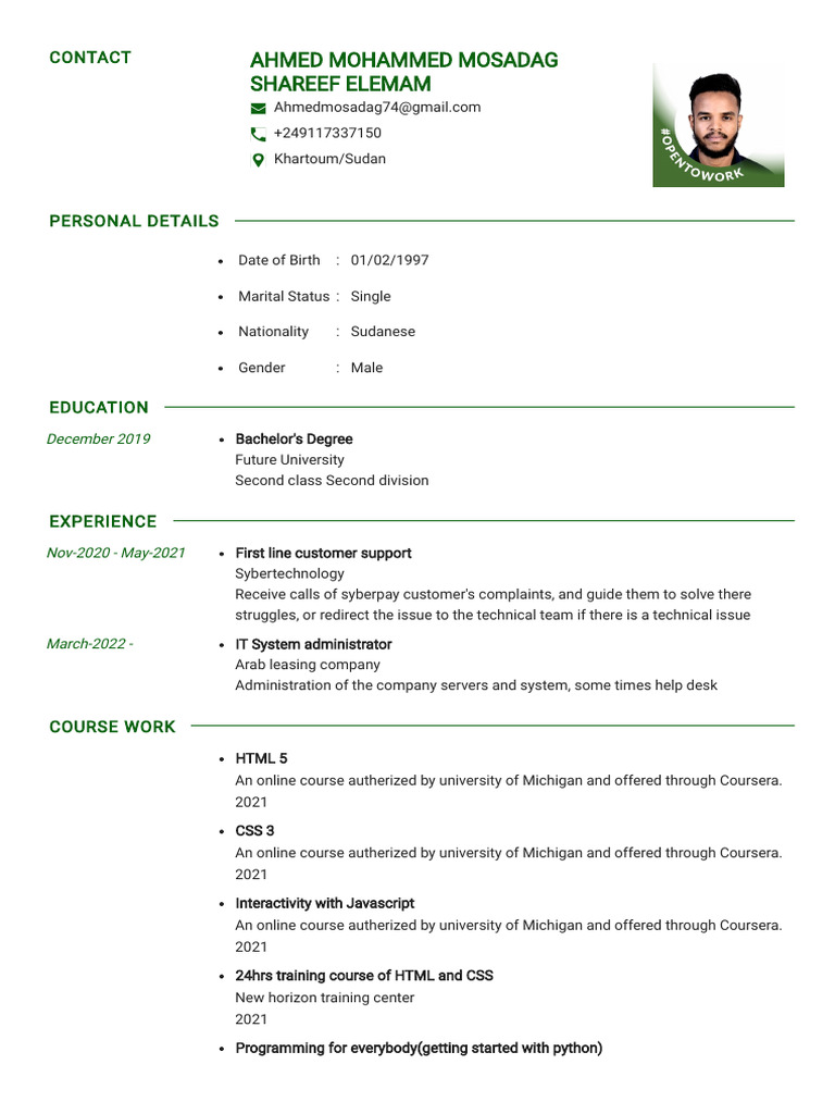 Ahmed Mohammed Mosadag Shareef Elemam | PDF | Html5 | Bootstrap (Front ... Ahmed Mohammed Mosadag Shareef Elemam | PDF | Html5 | Bootstrap (Front ...