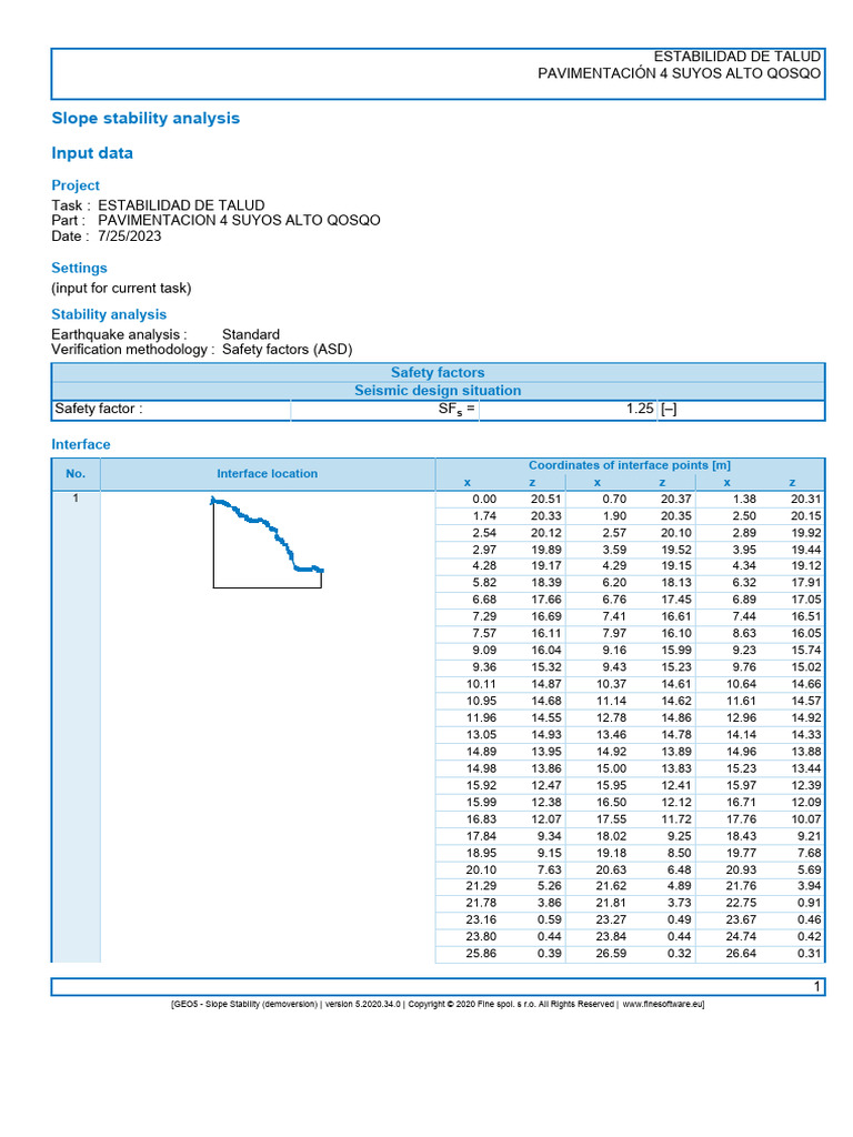 Reporte-Análisis de Talud03 | PDF | Mechanical Engineering | Mechanics