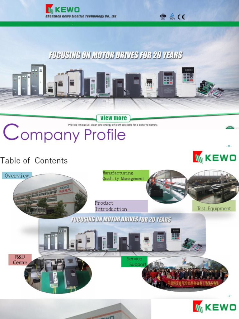 Kewo Company Introduction | PDF | Power Inverter | Electric Motor