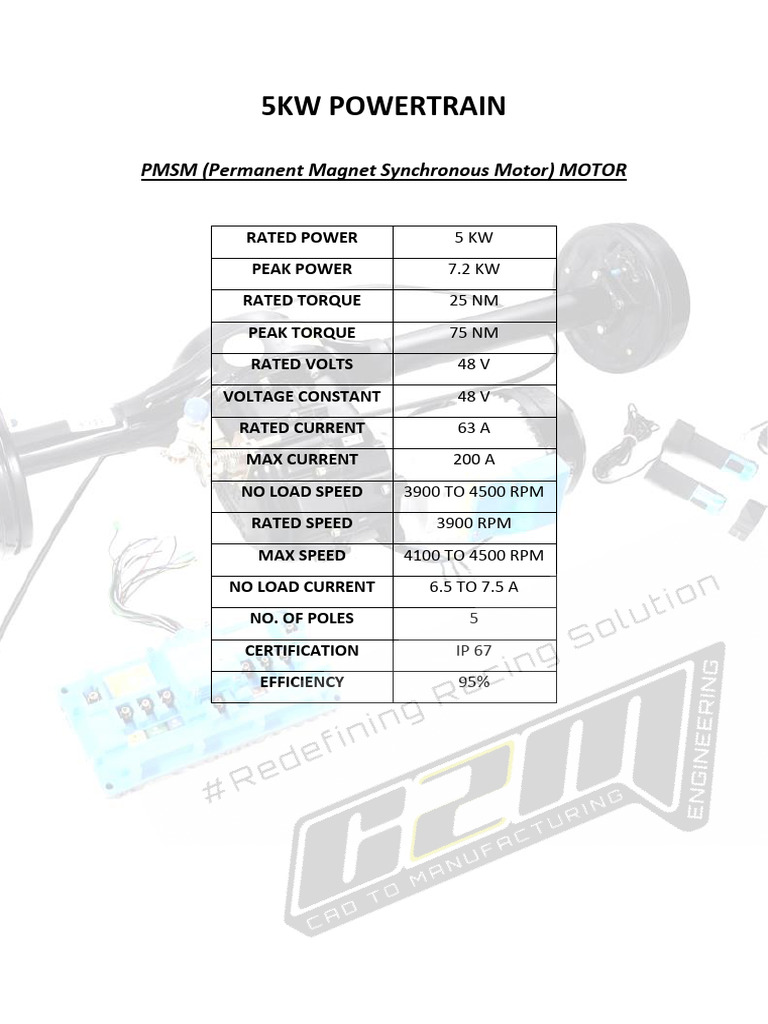 5KW Powertrain | PDF