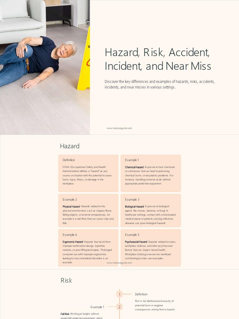 Hazard Risk Accident Incident and Near Miss 2 1 | Download Free PDF ...