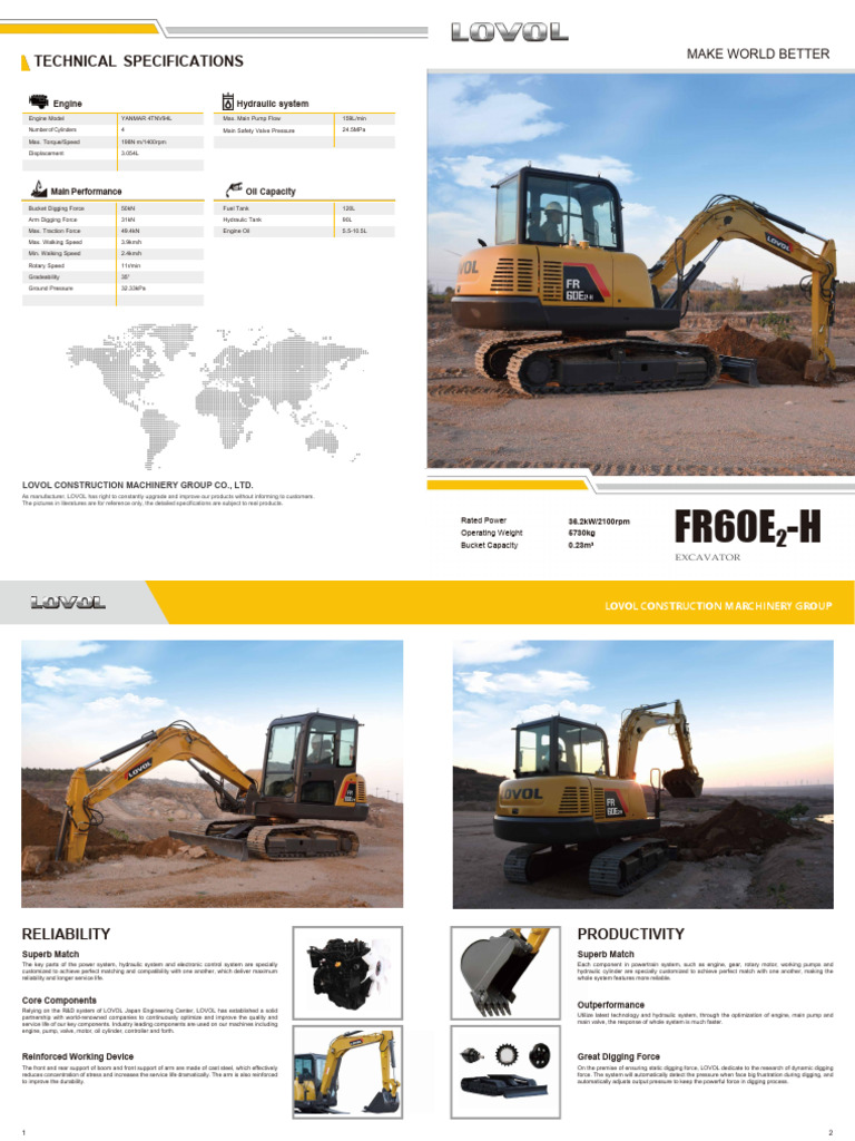 FR60E2-H Brochure | PDF | Pump | Engines