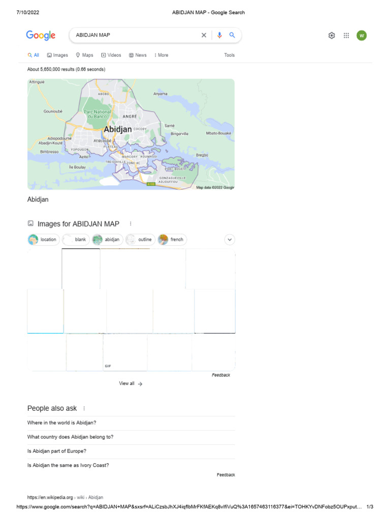 Abidjan Map - Google Search | PDF | Ivory Coast