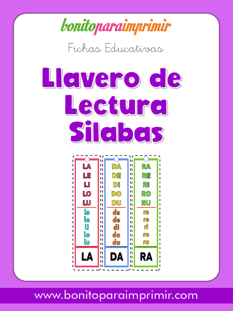 Llavero de Silabas ( | PDF