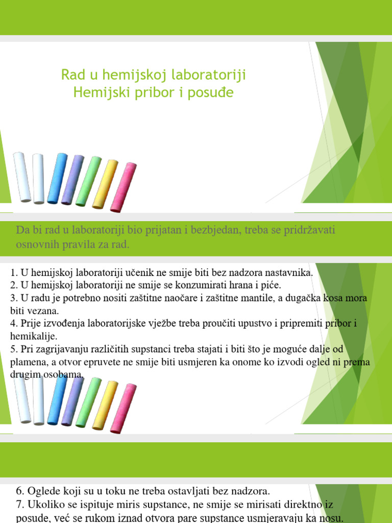 Hemijski Pribor I Posudje | PDF