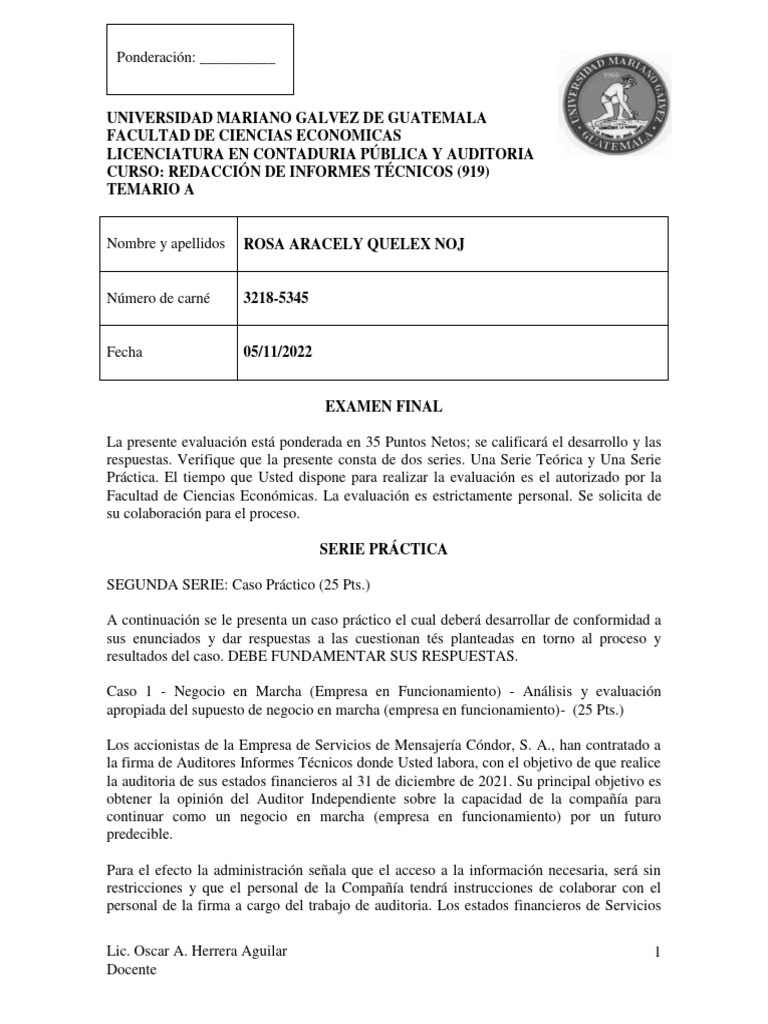 3218-18-5345_ROSA QUELEX Evaluación Final RIT 2022 Temario a Serie ...