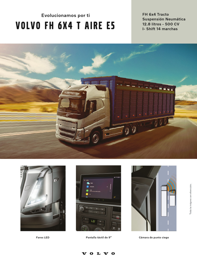 Ficha Tecnica FH 6X4 T Aire E5 | PDF | Eje | Sistema de freno antibloqueo