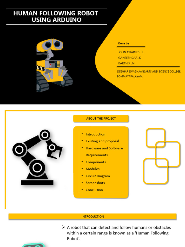 Arduino Human-Following Robot Guide | PDF | Arduino | Robot
