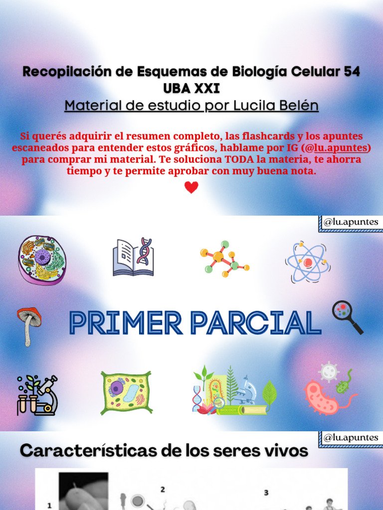 Lucila Belén - Gráficos de Biología Celular 54 UBA XXI | PDF
