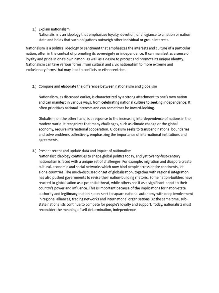 Nationalism | PDF | Nationalism | Nation State