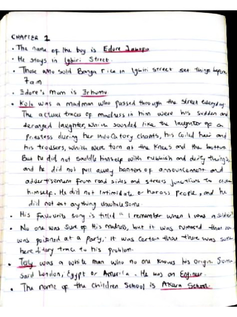 School Days Of Edore | PDF