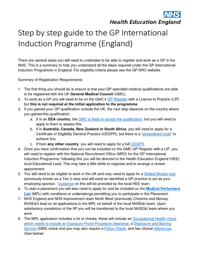 Detailed Step By Step Guide For Iip Pdf General Practitioner