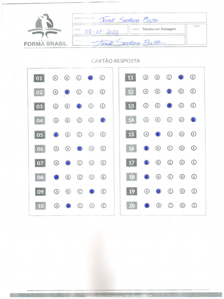 Cartão reposta | PDF