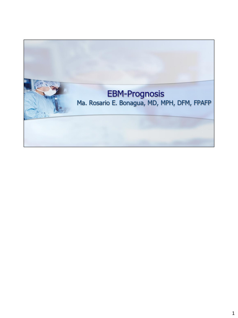 Ebm Prognosis | PDF