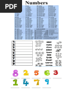 En German Numbers 1 To 20 | PDF