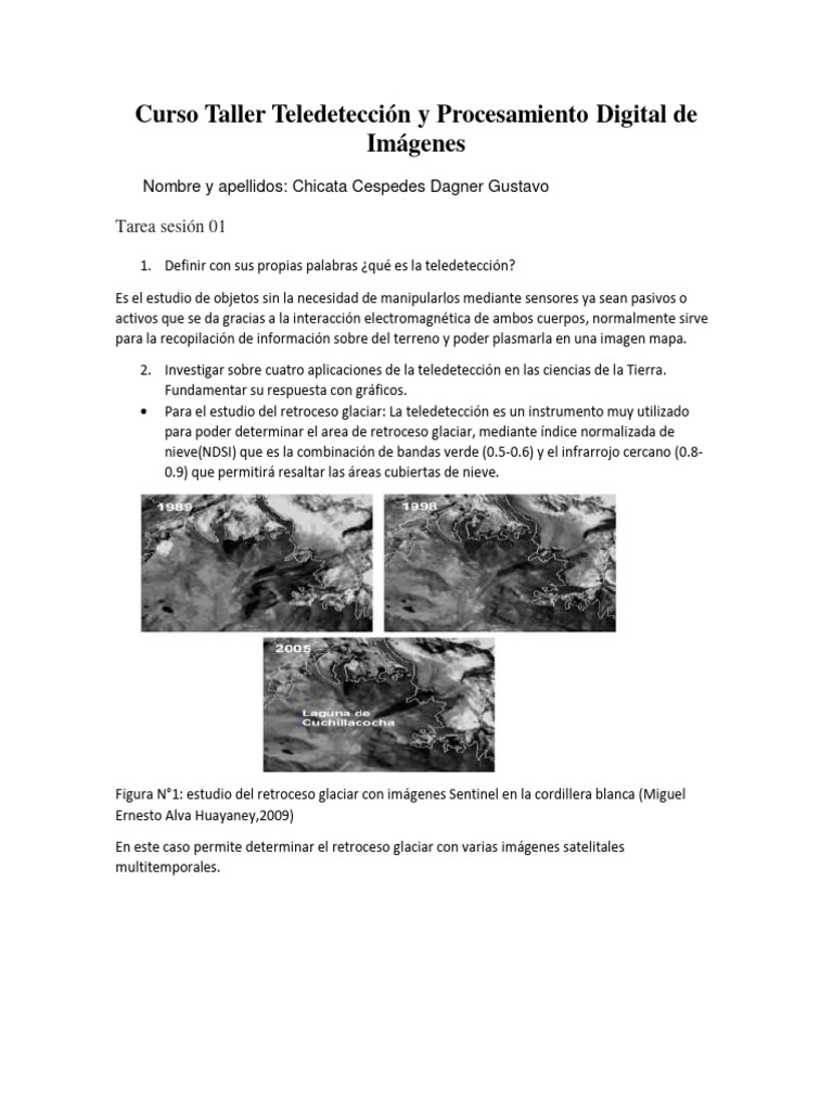 Teledetección: Aplicaciones en Ciencias de la Tierra | PDF | Sensores ...