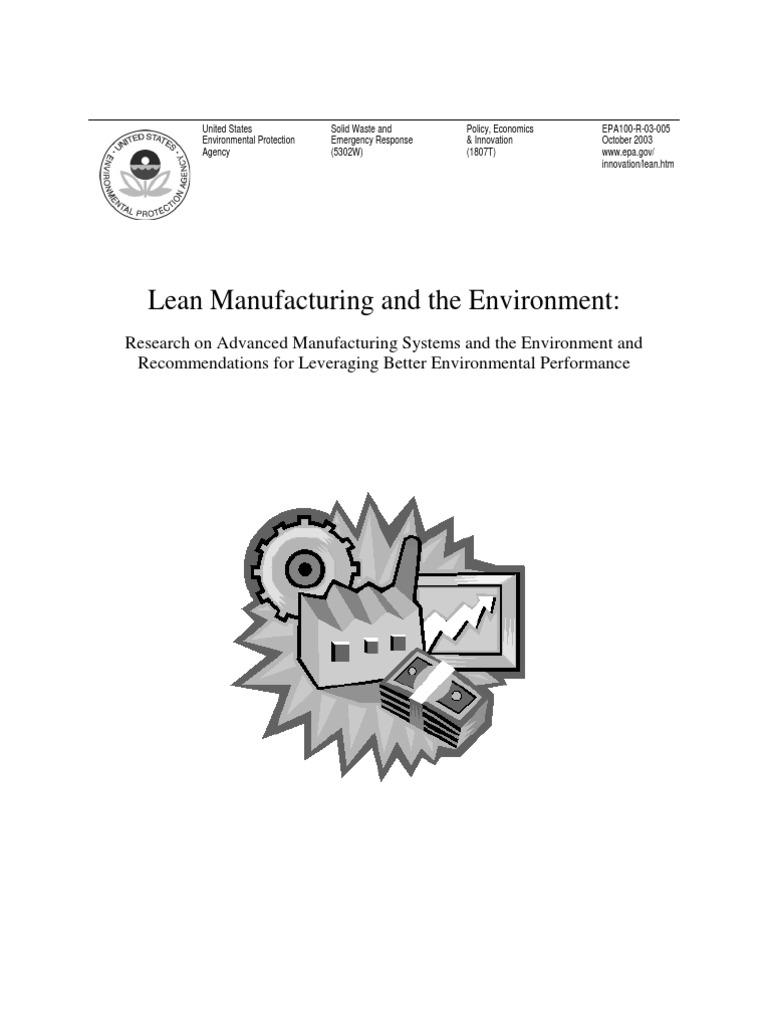 Lean Manufacturing and The Enviroment (Epa) | PDF | Lean Manufacturing ...