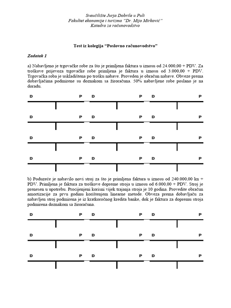 Primjer Ispita Za Vježbu | PDF