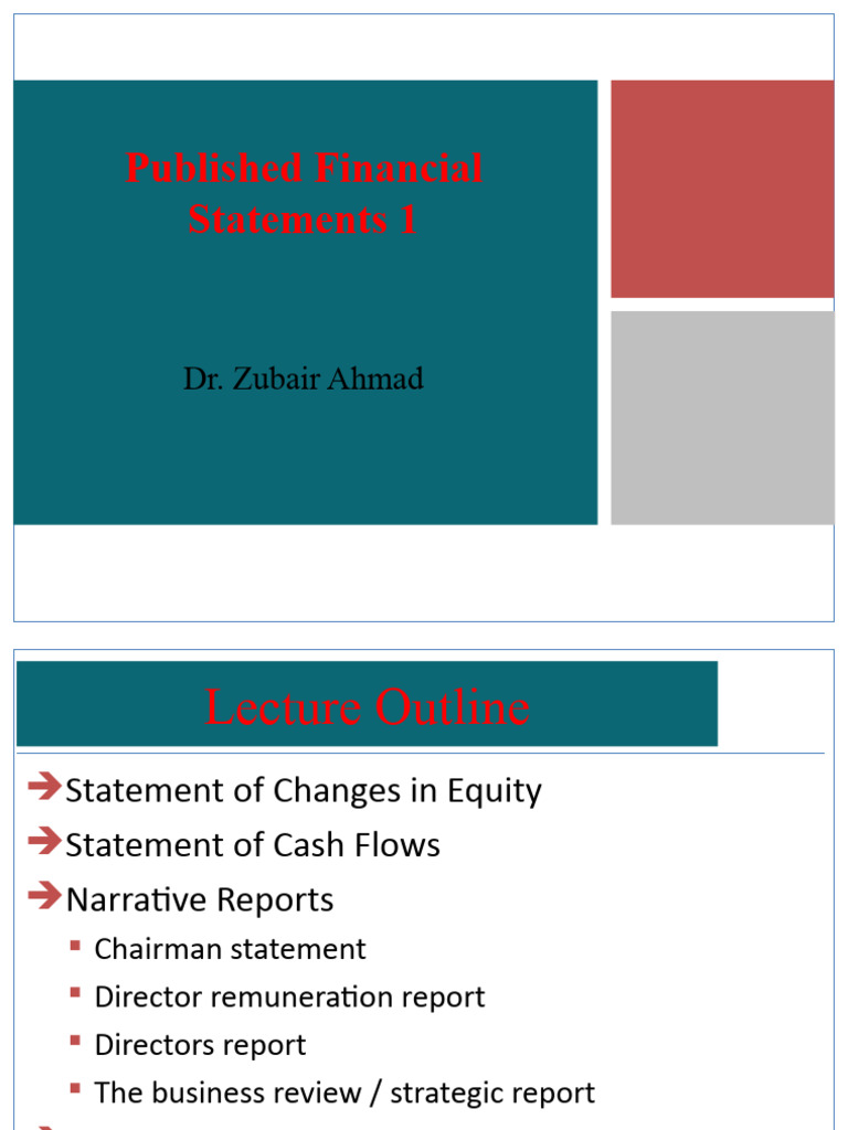 Lecture 5 | PDF | Income Statement | Cash Flow Statement Lecture 5 | PDF | Income Statement | Cash Flow Statement