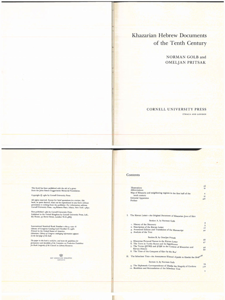 Khazarian Hebrew Documents of The Tenth Century | PDF