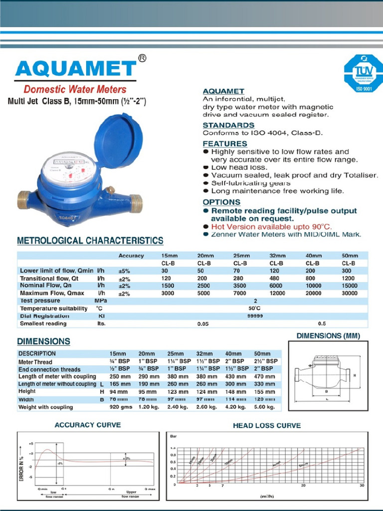 Aquamet MJ Brochure | PDF