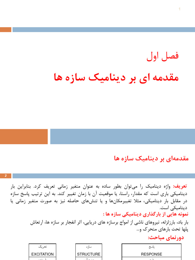Structural Dynamics - Chapter 1 | PDF