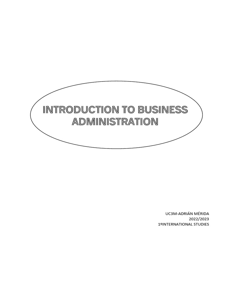 FUNDAMENTOS ADE Uc3m | PDF